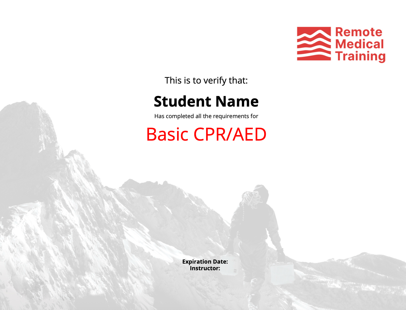 Wilderness First Responder™ (WFR) Course – Remote Medical Training