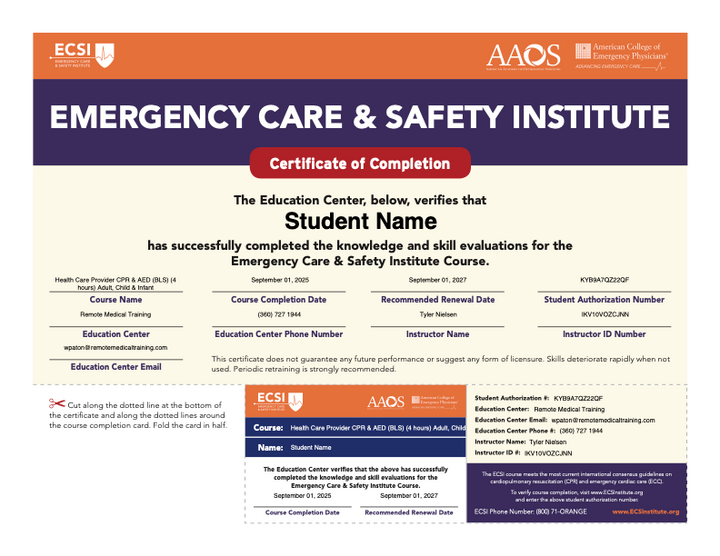 Remote Emergency Medical Technician (REMT) – Remote Medical Training